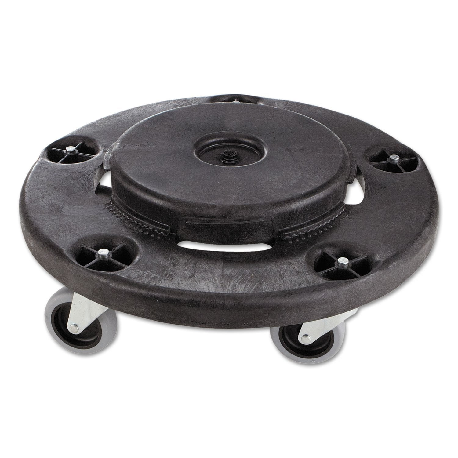 Rubbermaid Dolly, Twist On/Off Round Dolly, Negro Rubbermaid NA ...