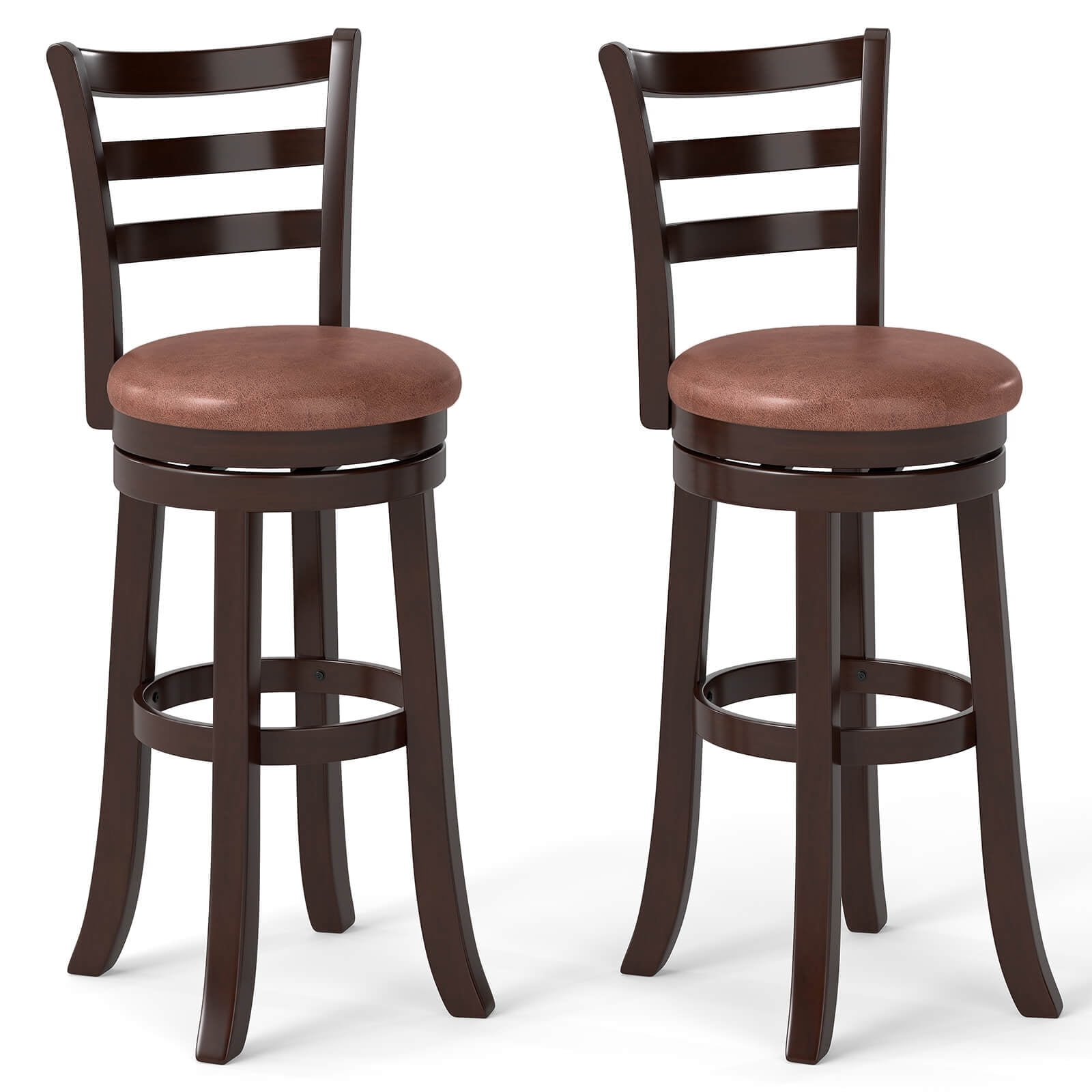 Click here for Costway 30 Bar Height Swivel Barstools Set Of 2 Wi... prices