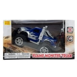 BLUE BLOCK Remote Control Full Function Extreme Flame Monster Truck ...