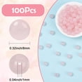100Pcs Natural Rose Quartz Round Beads Strands 8mm Hole: 1mm - Walmart.com