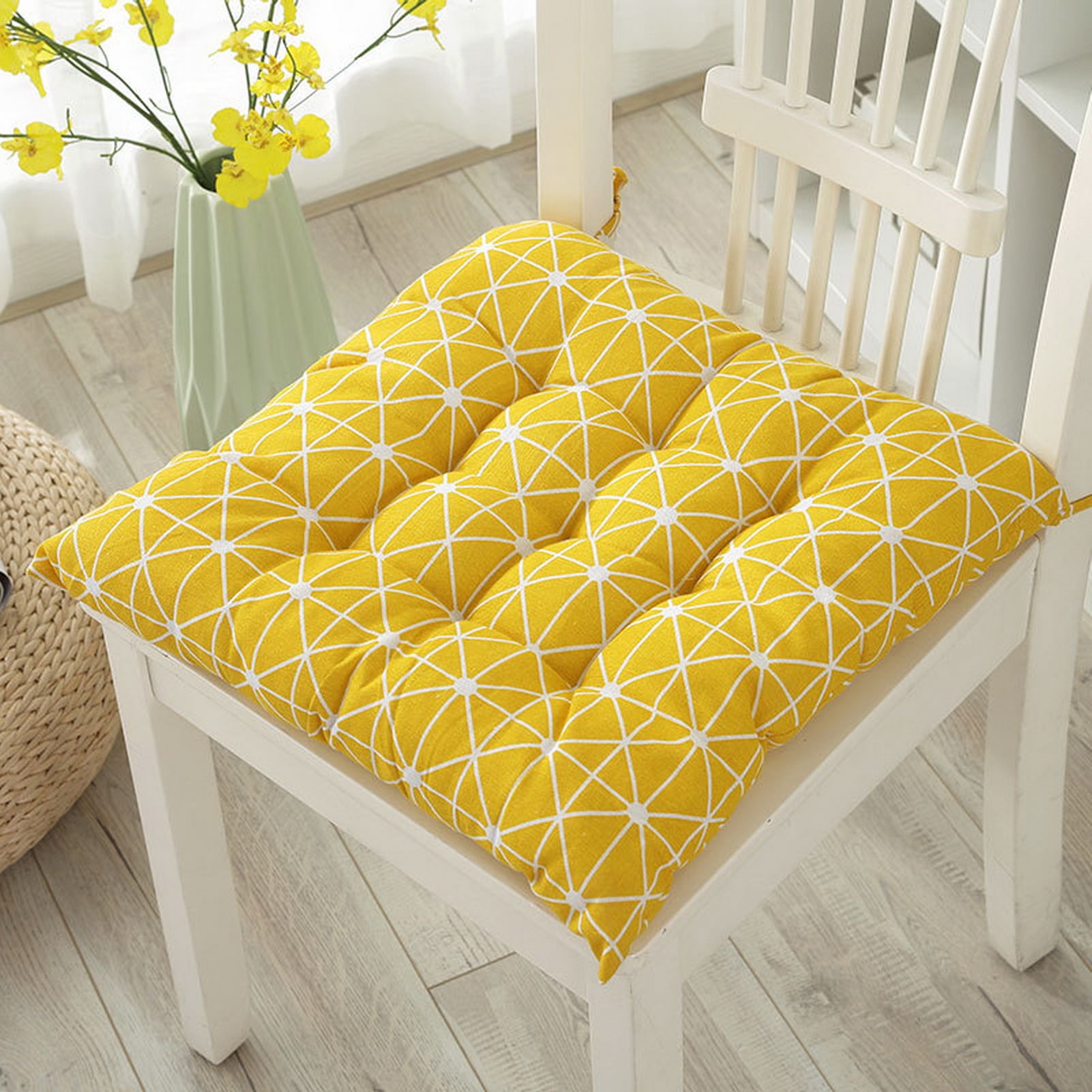 HEVIRGO 16x16 Inch Seat Cushion Pad Soft High Resilience Office Dorm ...