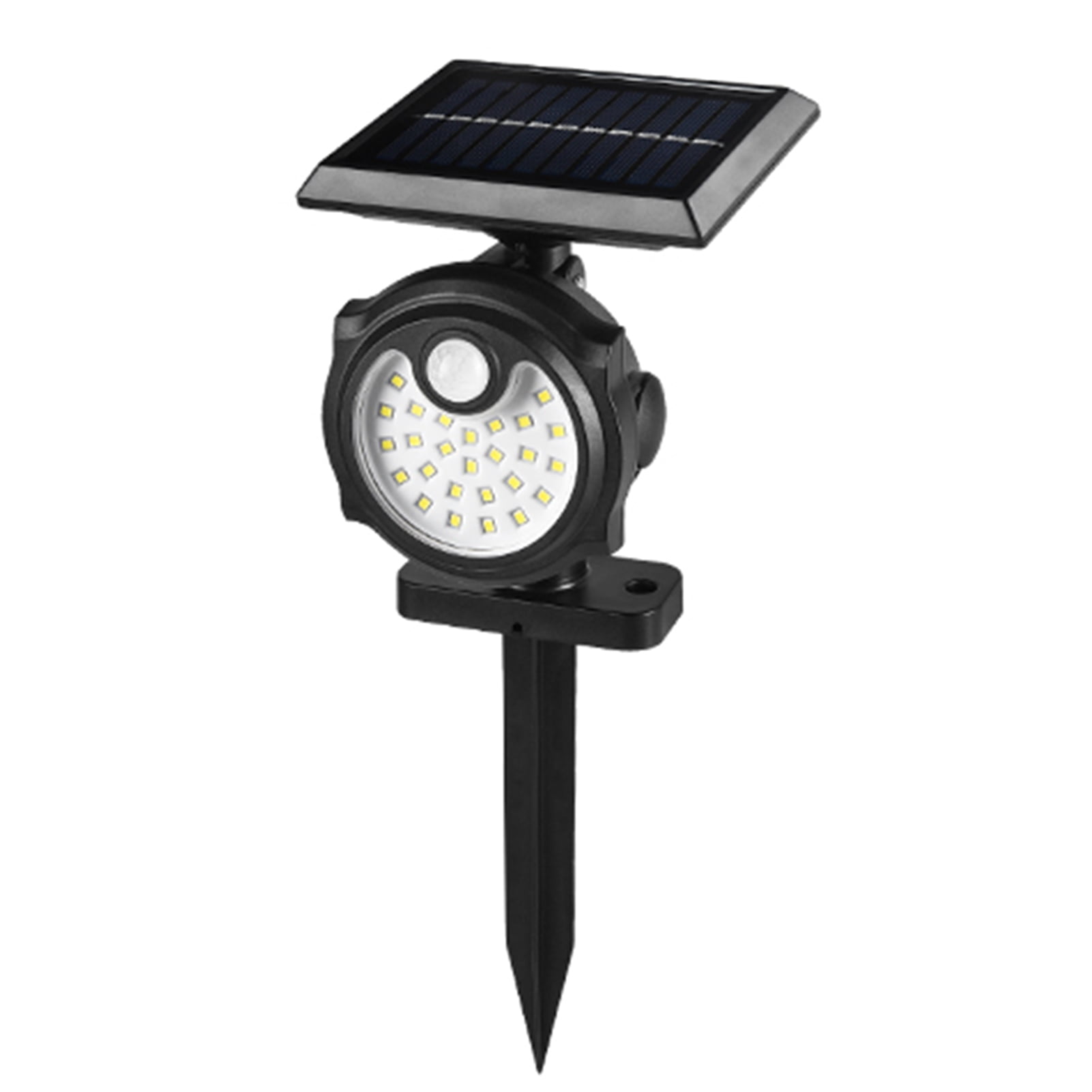 Tomshine 26LEDs Solar Powered Wall Lights with Ground Stake Human ...