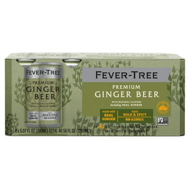 Fever-Tree Ginger Ale, 8 Bottles Pack, 16.9 fl oz Each, Non-GMO, No ...