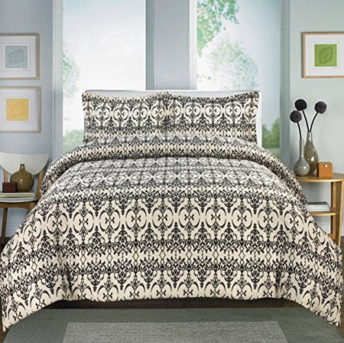 Home Sweet,Printed Damask 600- Thread Count, Cotton Rich Sheet Set ...