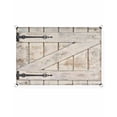 Barn Gate Sun Shade Sail 8'X10' Vintage Letters Beige Farmhouse Door ...