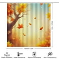 Autumn Leaves Falling Background Shower Curtain Sets Non-Slip Rugs Bath ...