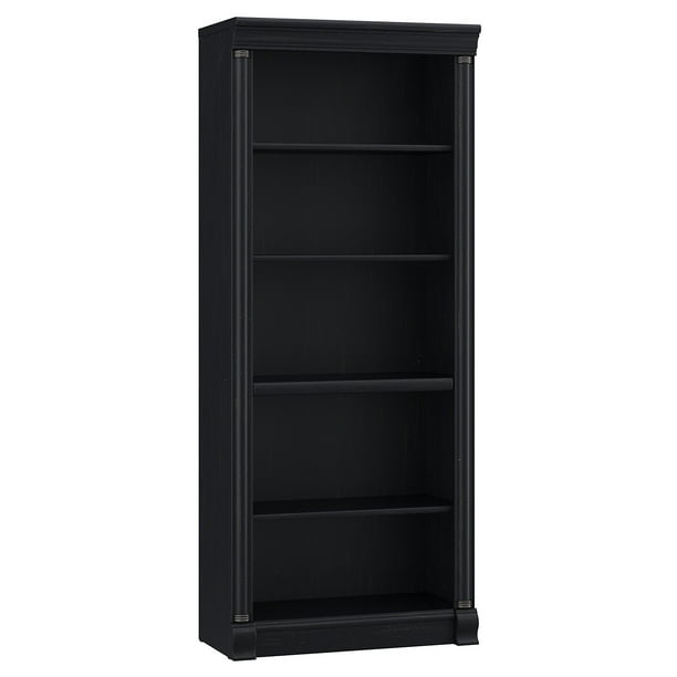 Birmingham 5 Shelf Bookcase in Antique Black - Walmart.com