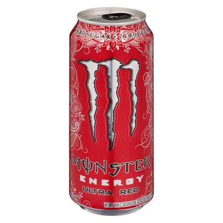 MONSTER ENERGY, Ultra Red, canette de 473 mL Monster Ultra Red Cannette ...