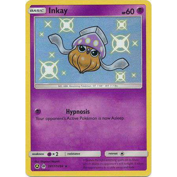 Pokemon Hidden Fates Shiny Rare Inkay SV17 - Walmart.com