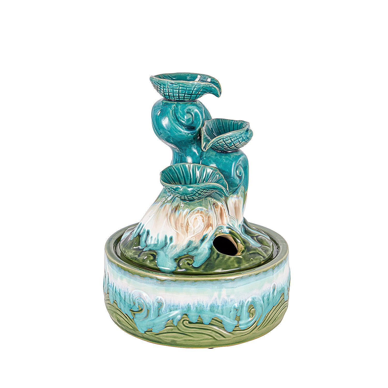 Ceramic Tabletop Waterfall Fountain - Walmart.com