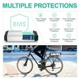 BVSLTUK Rear Rack Ebike Battery 48V 15AH Electric Bike Battery for 200W ...