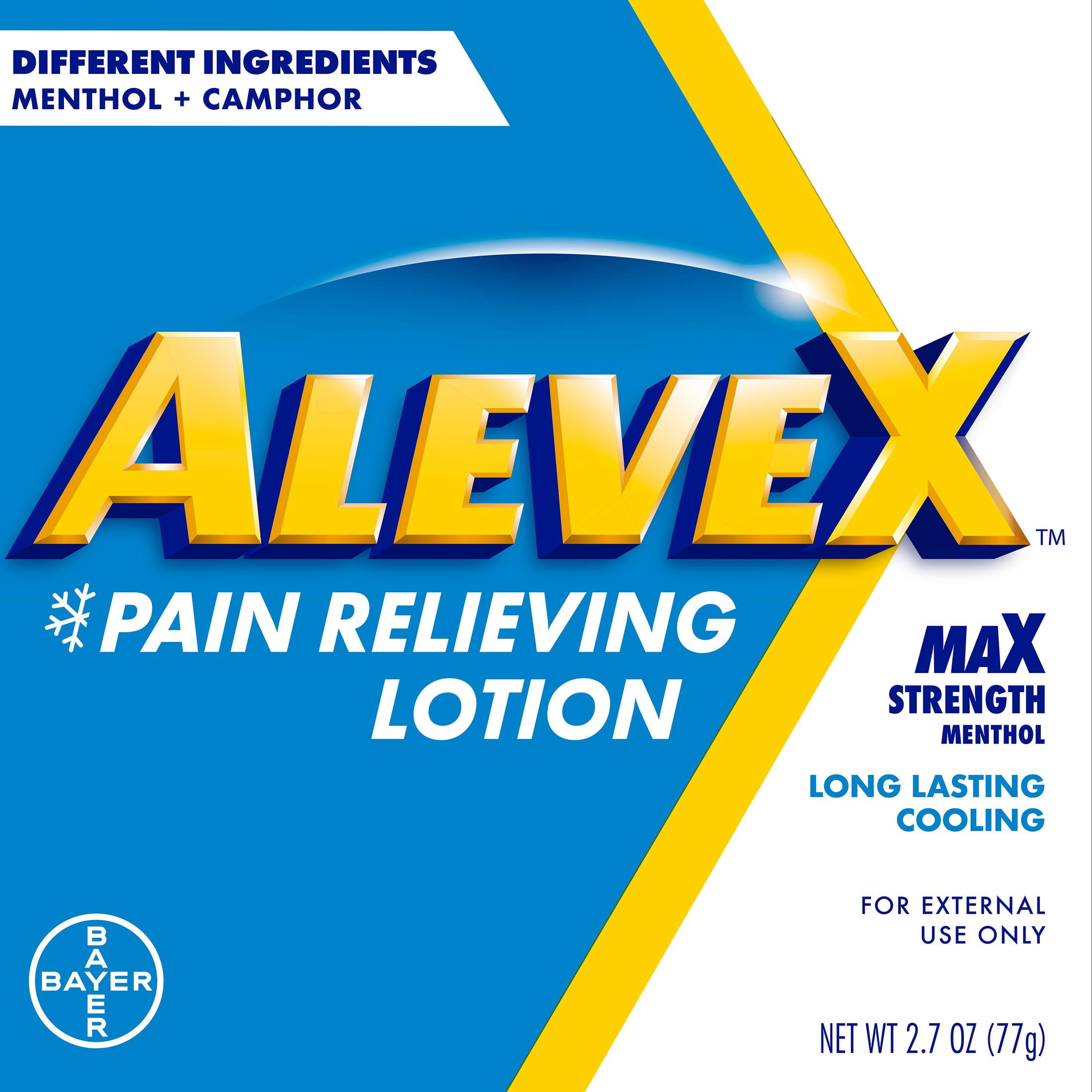 AleveX Pain Relieving Lotion, Pain Reliever, 2.7oz - Walmart.com