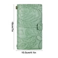 Journal Notebook Green Soft Leather Cover, Pocket Diary with Lined Grid ...
