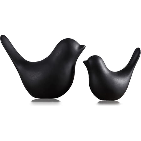 Small Animal Statues Home Decor Modern Style Black Decorative Ornaments ...