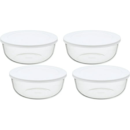 iwaki Heat-resistant glass storage container L 1.3L x 4 pieces Pack ...