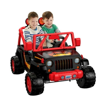 Power Wheels Jeep Wrangler Ride-On, 12V, Max Speed 5 mph, Willys ...