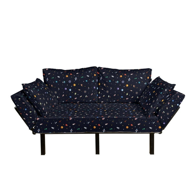 Spaceship Futon Couch, Science Fiction Themed Comet Alien Atom on ...