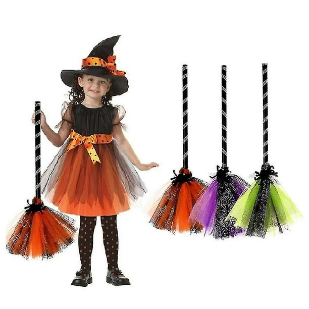 Escoba colgante de Halloween, palo de escoba de bruja, decoración de ...