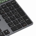 Ergonomic Bluetooth Dual Mode Wireless Numeric Keyboard with Display ...