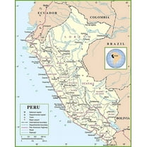 Iconic Arts Laminated 26x24 Poster: Resource Map - The Geography of The ...