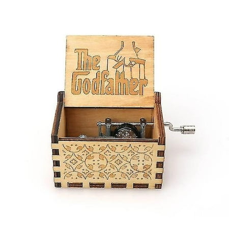 Wooden Hand Cranked Music Box - Queen, Imagine, John Island, Dragon ...