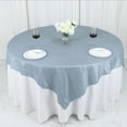 Efavormart 72"X72" Dusty Blue Accordion Crinkle Taffeta Table Overlay ...