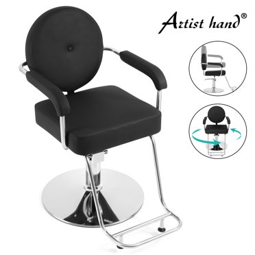 Artist hand Black Shampoo Barber Backwash Chair Salon Spa Beauty w/Ceramic Bowl,Sink, Foot Pedal ...