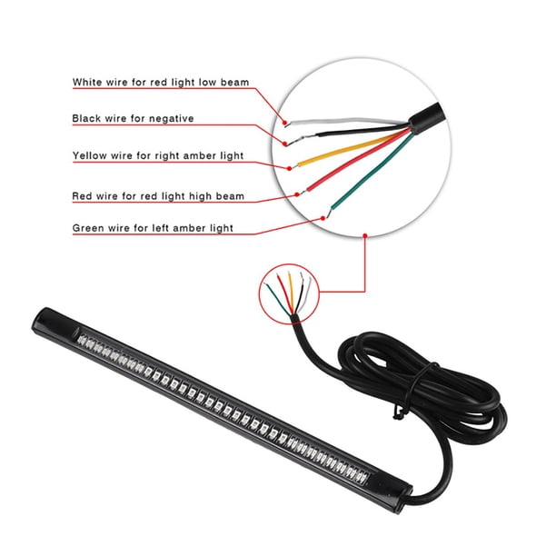 Turn Signal Strip Light Flexible Turn Signal Light Stop Light Strip Drl ...