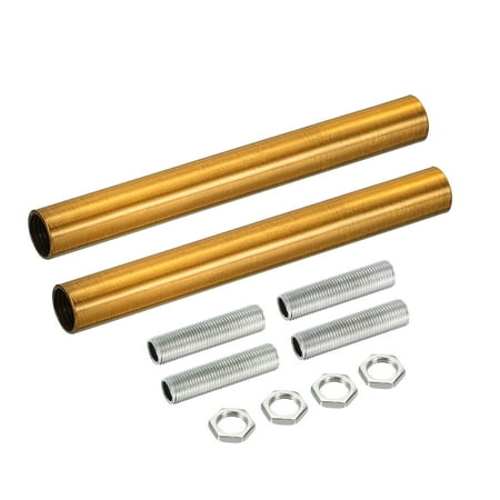 Uxcell M10 Thread 3.94" Coupling Nut with Pipe Hex Nut Threaded ...