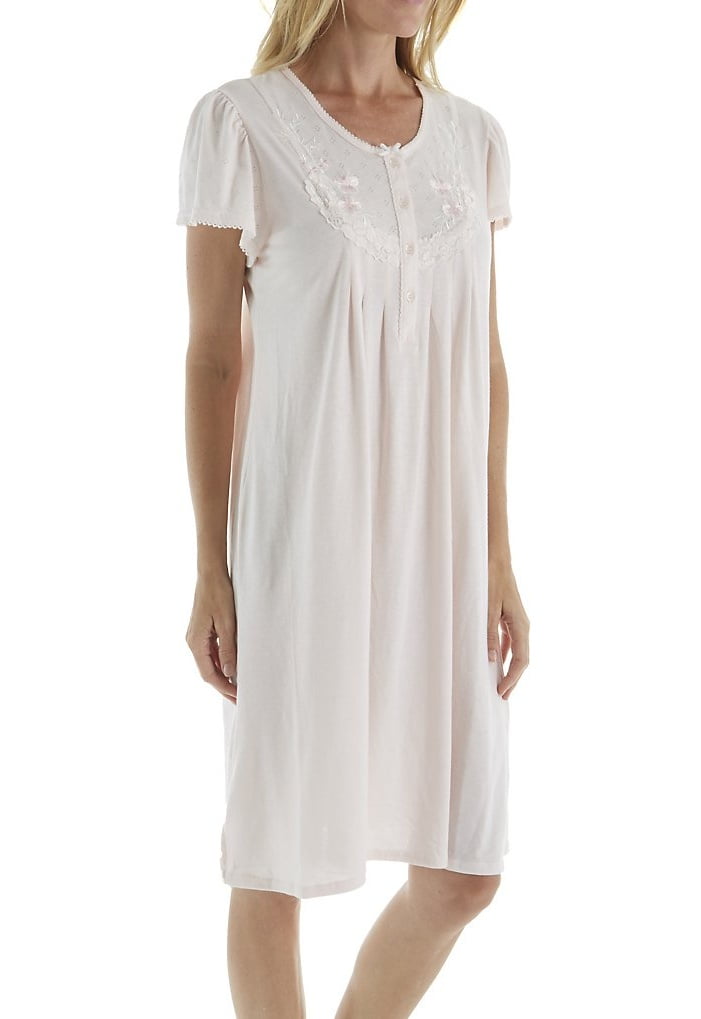 Miss Elaine - Miss Elaine 201416 Silkyknit Short Gown - Walmart.com ...