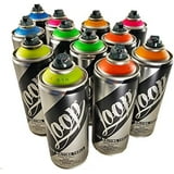 Loop 400ml Premium Mural Spray Paint kit for Aerosol Art - 6 Neon ...