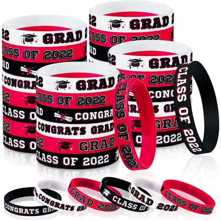 36 Pieces Class of 2022 Silicone Bracelets,Silicone Graduation ...