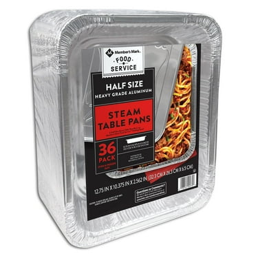Eco-Foil Half Size Deep Steam Table Pan 30-count - Walmart.com