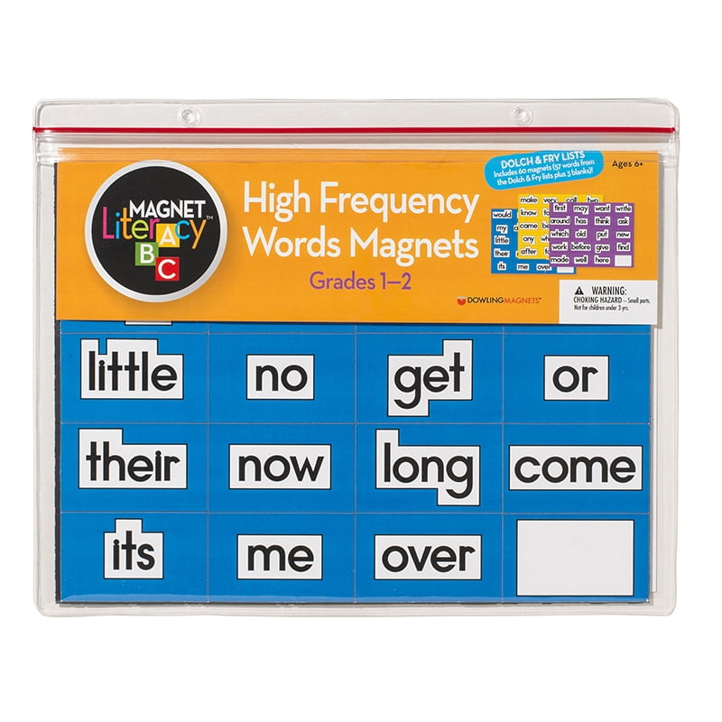 MAGNET LITERACY HIGH FREQUENCY WORD MAGNETS GR 1-2 - Walmart.com
