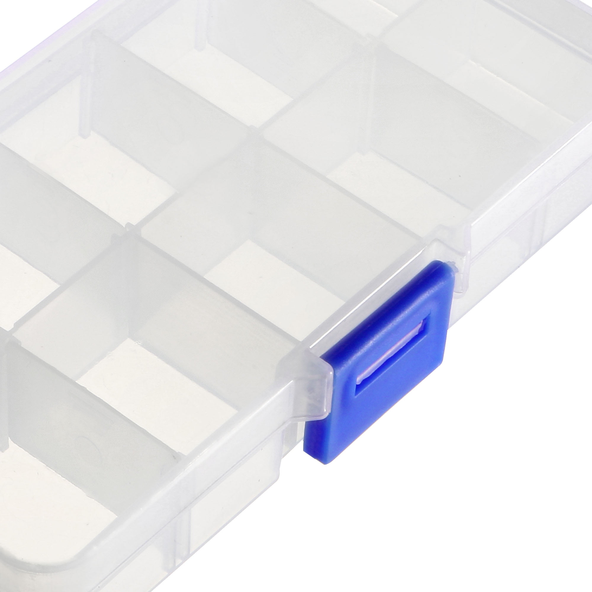 Component Storage Box - PP Adjustable 10 Grids Electronic Component Containers Tool Boxes Clear ...