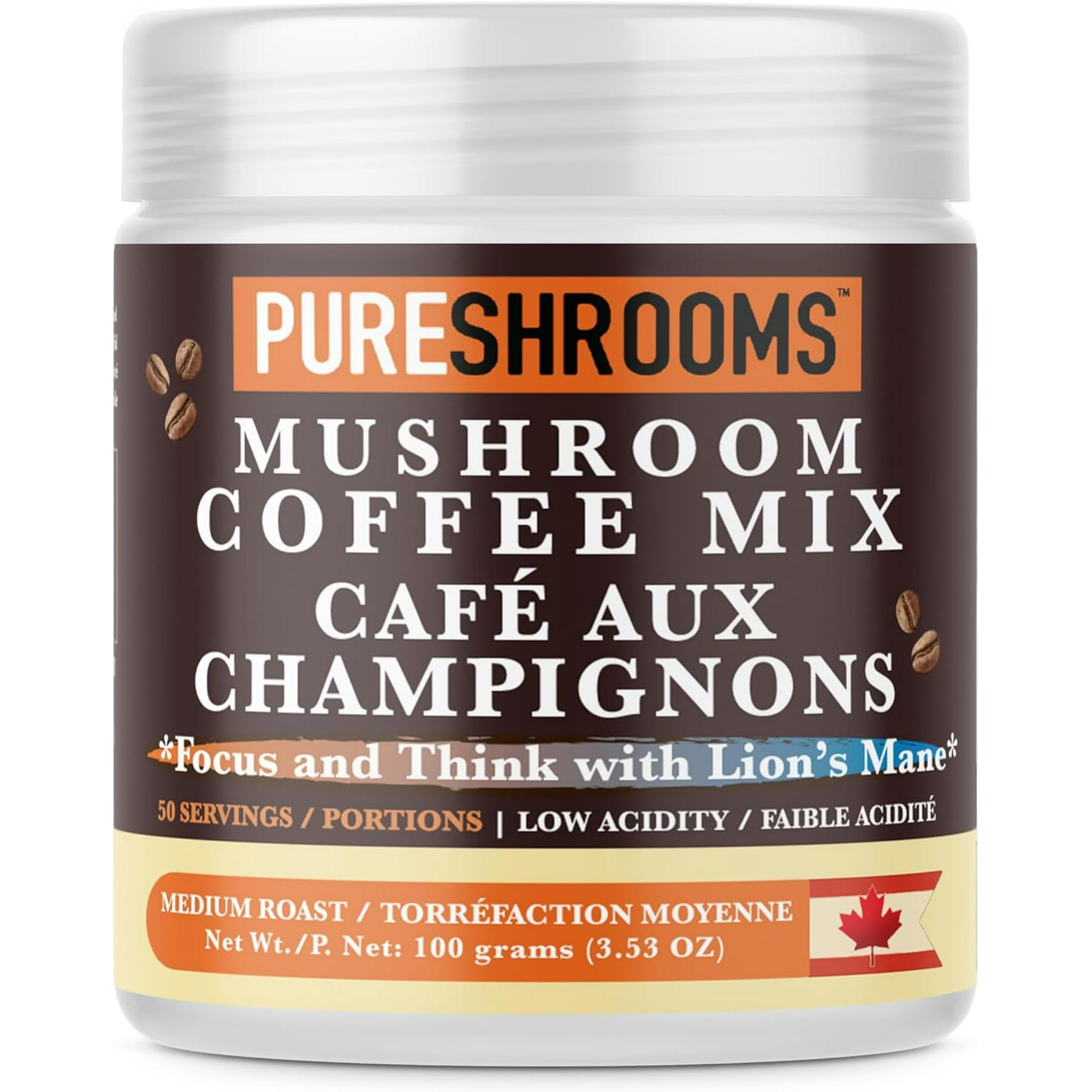 Click here for Pureshrooms Focus & Think Instant Mushroom Coffee.... prices