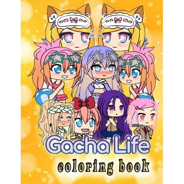 Gacha Life Coloring Book : Quality Character Designs For Stress ...