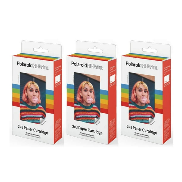 Polaroid Hi-Print Paprt Triple Pack of 2x3 Paper Cartridge (60 Sheets ...