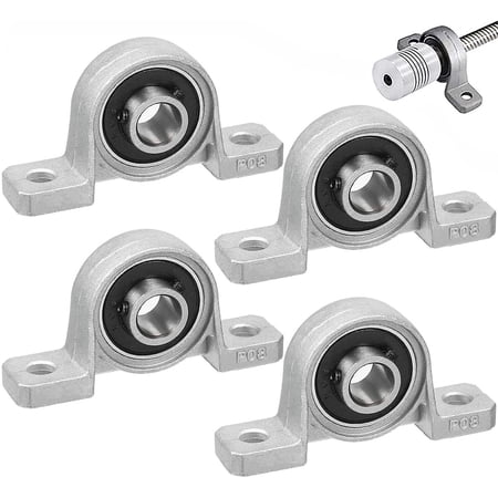 pillow Block Bearing 8mm Flanged Bearing Block Self-aligning Zinc Alloy ...