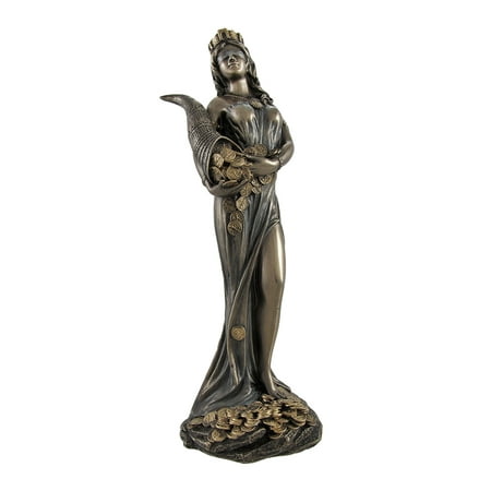 Bronze Finished Fortuna, Roman Goddess of Luck and Fortune Cast Resin ...