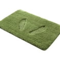 Yafa Home Fashion 1 Piece Solid Microfiber Soft Bathroom Rug , Non-Slip ...