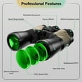 LAKWAR Waterproof Binoculars, 12x50mm BAK4 Prism, Low Light Night ...