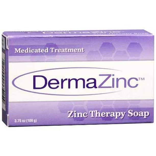 DermaZinc Zinc Therapy Soap, 4.25 Ounce (120 gram) Per Bar - 6 Pack ...