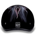 Daytona Helmets Slim Line Skull Cap D.O.T. Approved Half Shell ...
