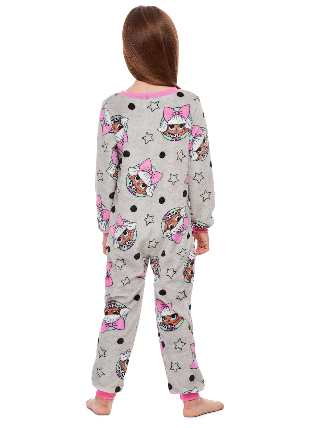 L.O.L. Surprise! Girls Sleeper Onesie | Fleece Pajamas for Kids - 4 ...