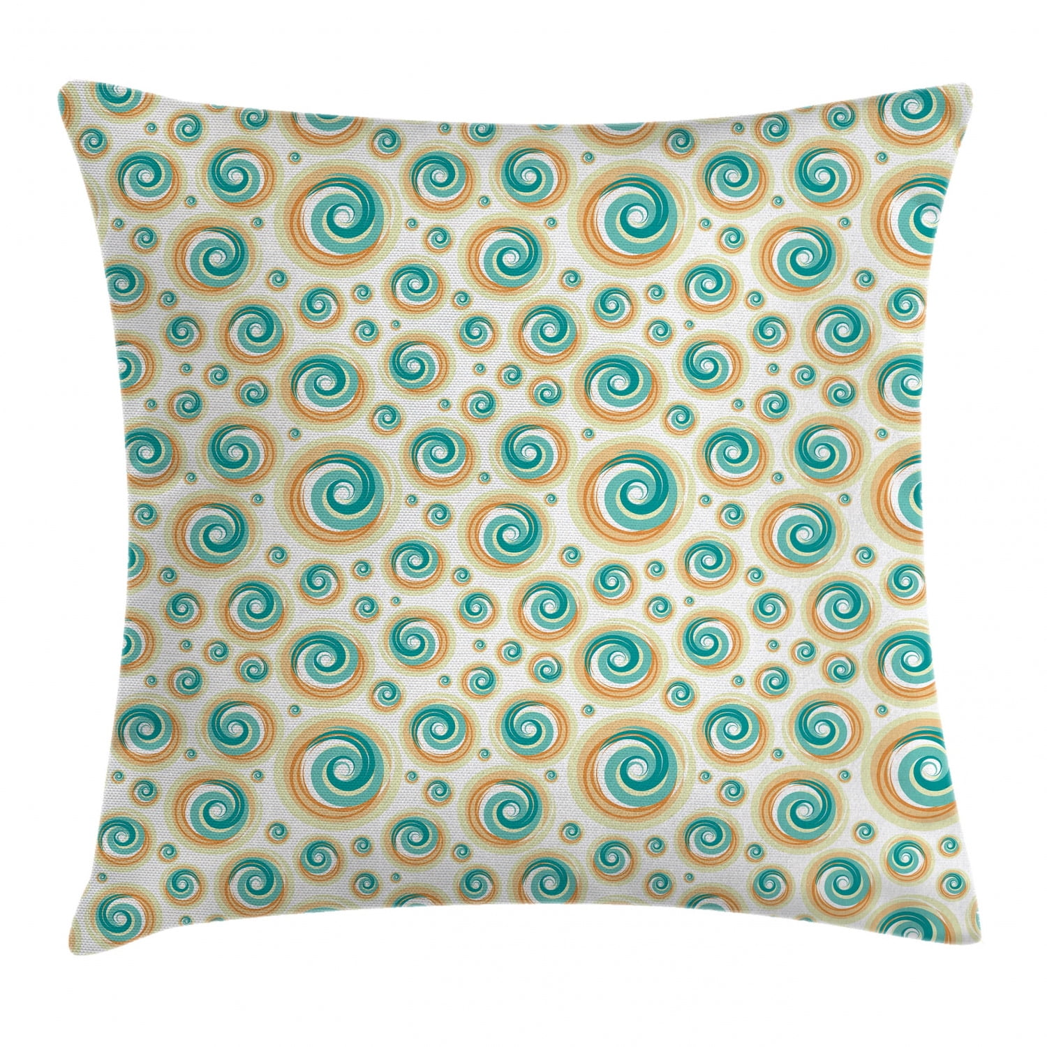 Geometric Circle Decor Throw Pillow Cushion Cover, Trippy Paint Brush ...