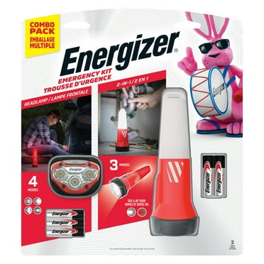Energizer 3-Piece Safety Lights Kit, Rechargeable Flashlight, LED ...