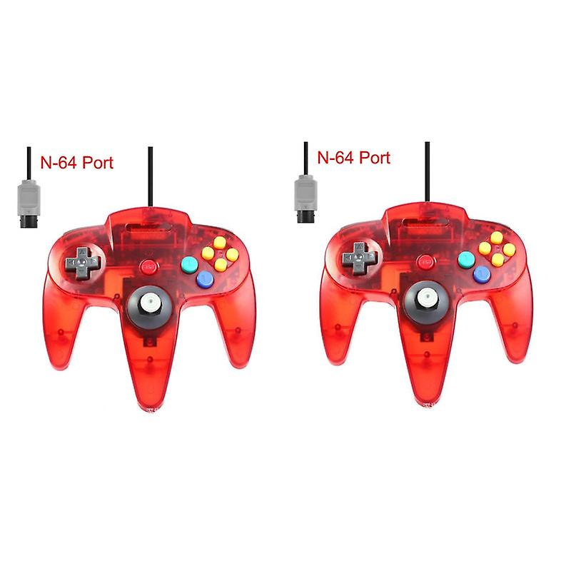 Paquete de 2 mandos clásicos con cable N64, juegos Retro, mando de 64 ...