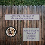 MiMu Dog Fence Window - 12.4IN Acrylic Dome Clear Dome Pet Window, 1pk ...