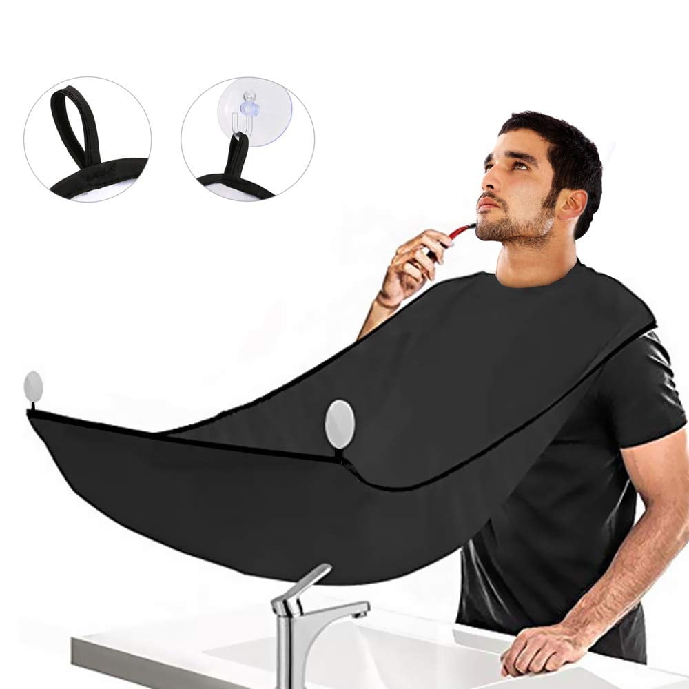 Beard Apron Cape for Men Shaving and Trimming with 2 Suction Cups Non ...